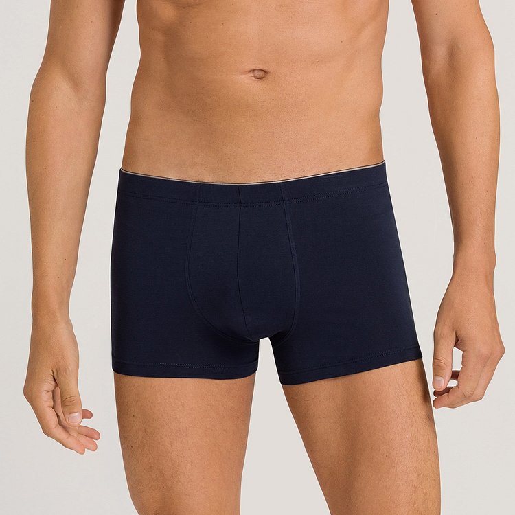 HANRO(한로) 한로 Cotton Superior Boxer Brief (73086 MIDNIGHT NAVY) | 신세계V