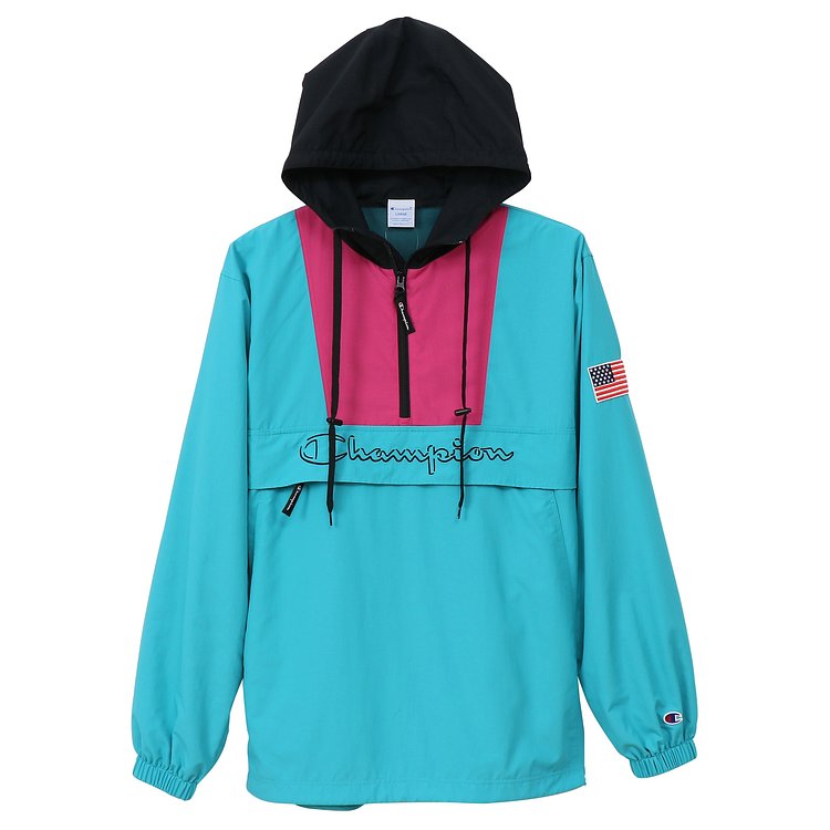 CHAMPION JAPAN(구)() ANORAK PARKA - AQUA (C3-L609) 챔피온 액션스타일 아노락 파카 | 신세계V
