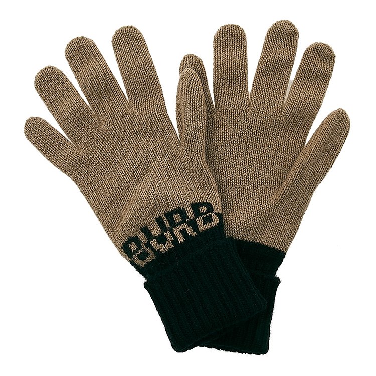 BURBERRY(버버리) [버버리] 로고 인타르시아 투톤 장갑 8060107 LG CORE CASHMERE GLOVE A7028 ...
