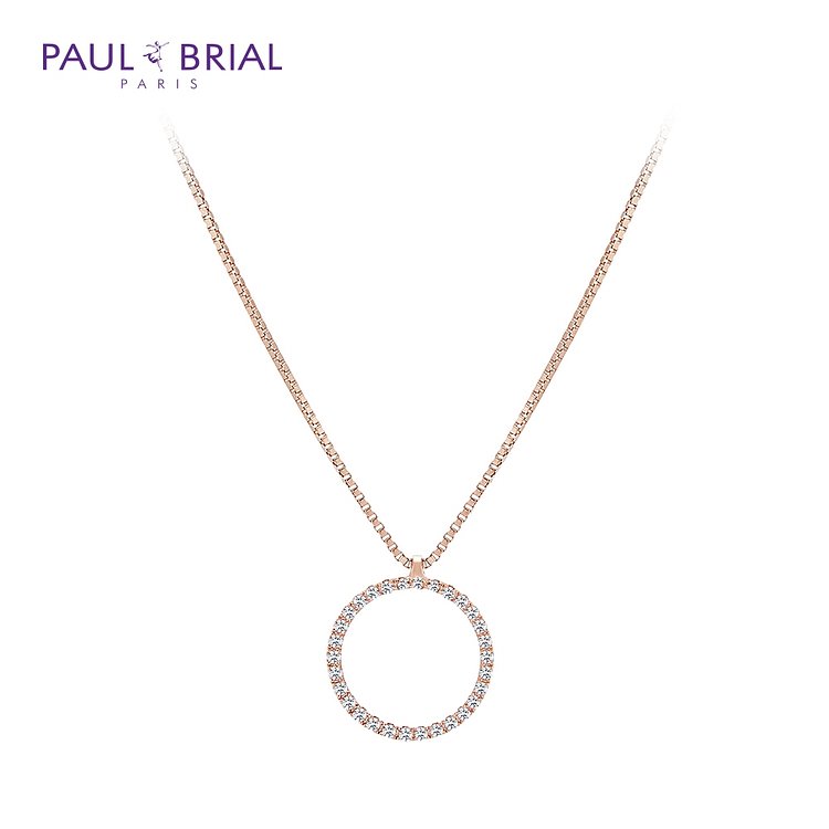 PAUL BRIAL(폴브리알) [PAUL BRIAL] 폴브리알 폴브리알 PYBN0183 (PG) 라운드 큐빅 목걸이 | 신세계V