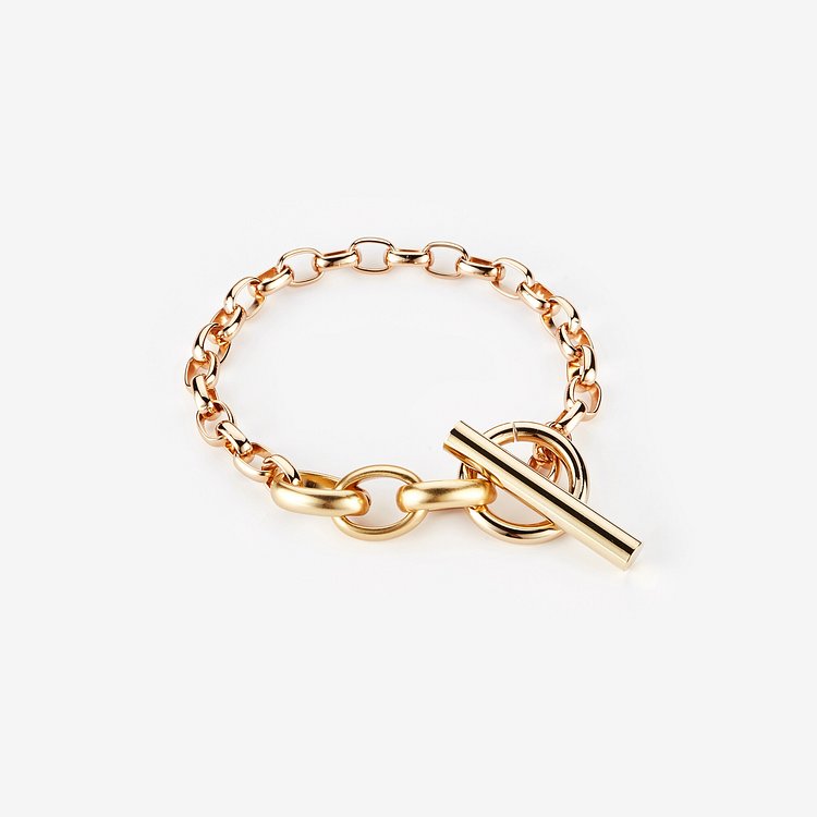 MONDAY EDITION (종료)(먼데이에디션) simple chain T bracelet - gold | 신세계V