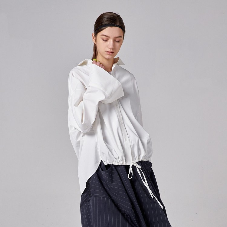 ATHPLATFORM(애스플래폼) DRAWSTRING SHIRT_WHITE | 신세계V