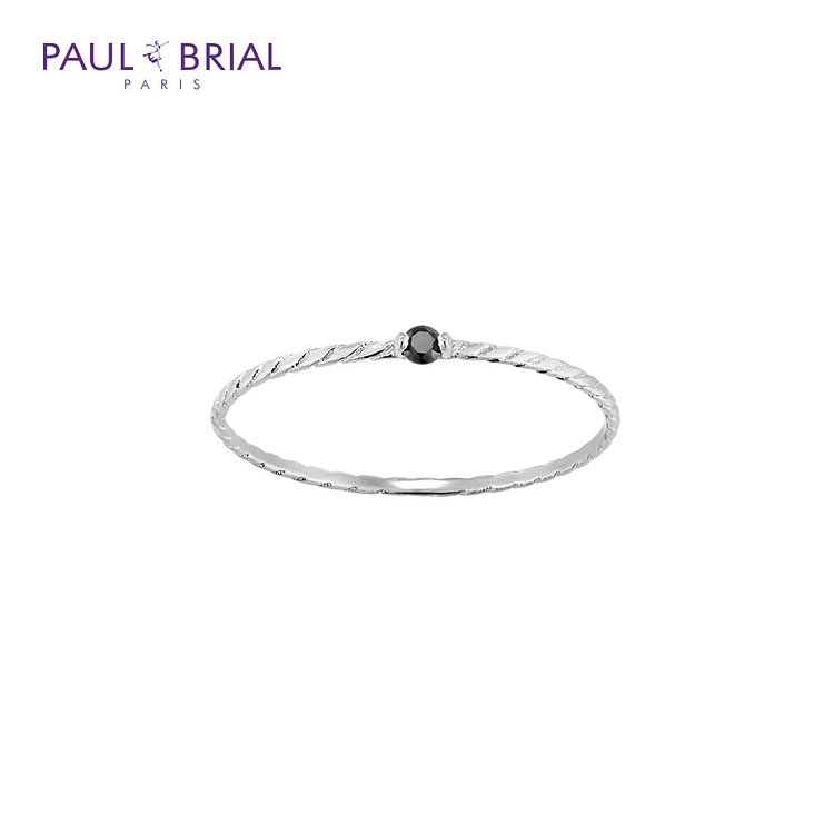 PAUL BRIAL(폴브리알) [PAUL BRIAL] 폴브리알 폴브리알 [SILVER] PYSR0069 레이어드 링(BLACK ...