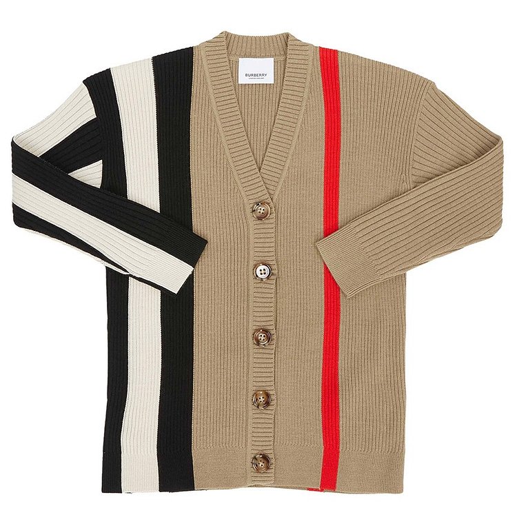 BURBERRY KIDS(버버리 키즈) [버버리키즈] 아이콘 스트라이프 DAPHNIE CARDI 8053479 A7029 키즈 ...