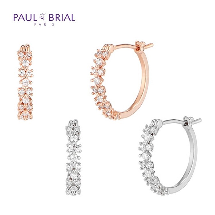 PAUL BRIAL(폴브리알) [PAUL BRIAL] 폴브리알 폴브리알 PYBE0088 오로라 후프링 귀걸이 | 신세계V
