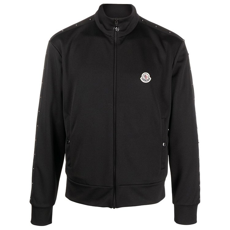MONCLER(몽클레어) [MONCLER] 22FW 로고 패치 스터드 집업 블랙 8G000 03 899A1 999 | 신세계V