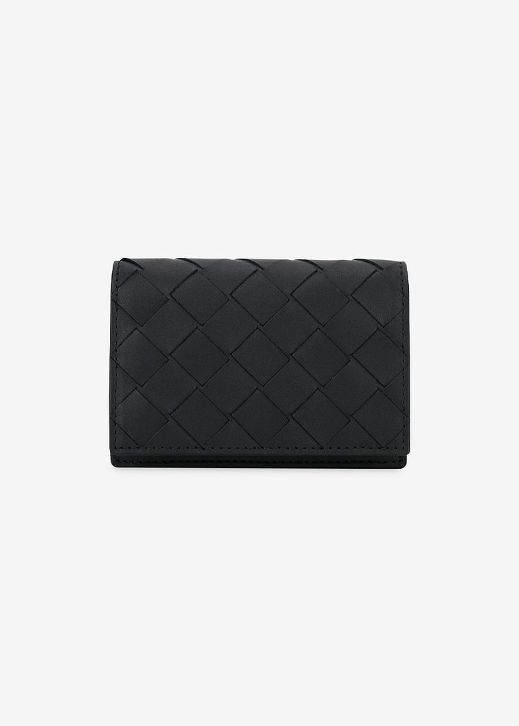 BOTTEGA VENETA(보테가베네타) 보테가베네타 공용 인트레치아토 블랙 카드지갑 605720 VCPQ3 8803 | 신세계V