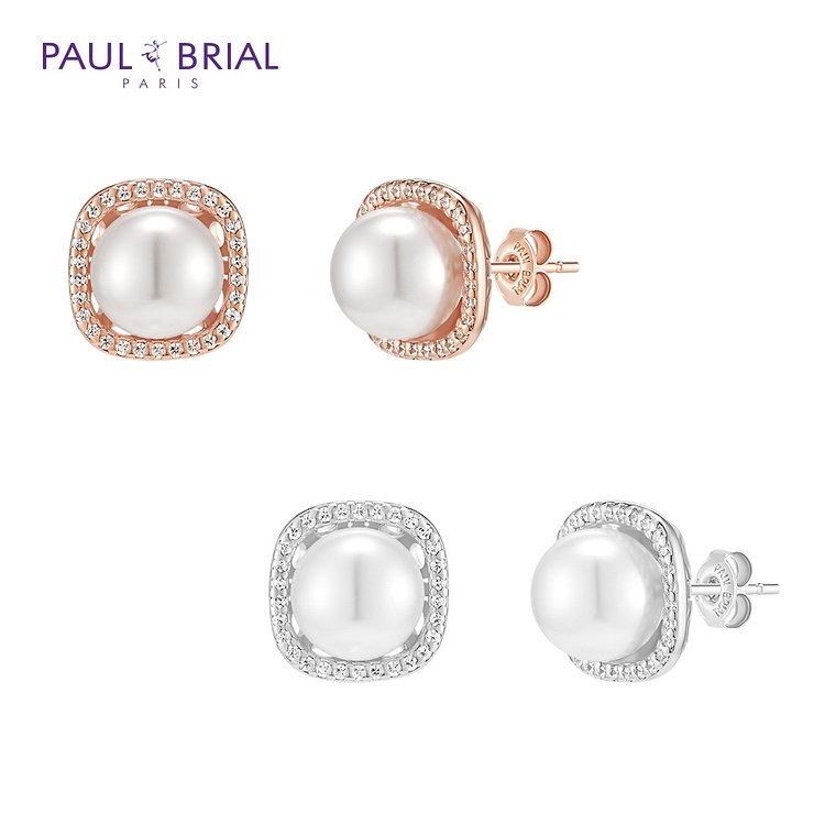 PAUL BRIAL(폴브리알) [PAUL BRIAL] 폴브리알 폴브리알 PGBE0254 진주 사각 귀걸이 | 신세계V