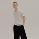 EENK(잉크) PIKI Asymmetric Oversized Knitted Vest White | 신세계V