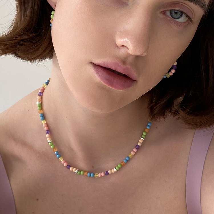 MONDAY EDITION (종료)(먼데이에디션) milky bubbles necklace | 신세계V