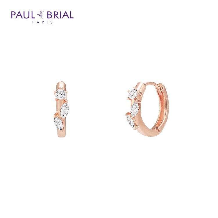 PAUL BRIAL(폴브리알) [PAUL BRIAL] 폴브리알 폴브리알 [SILVER] PYSE0108 리프 원터치 귀걸이 | 신세계V
