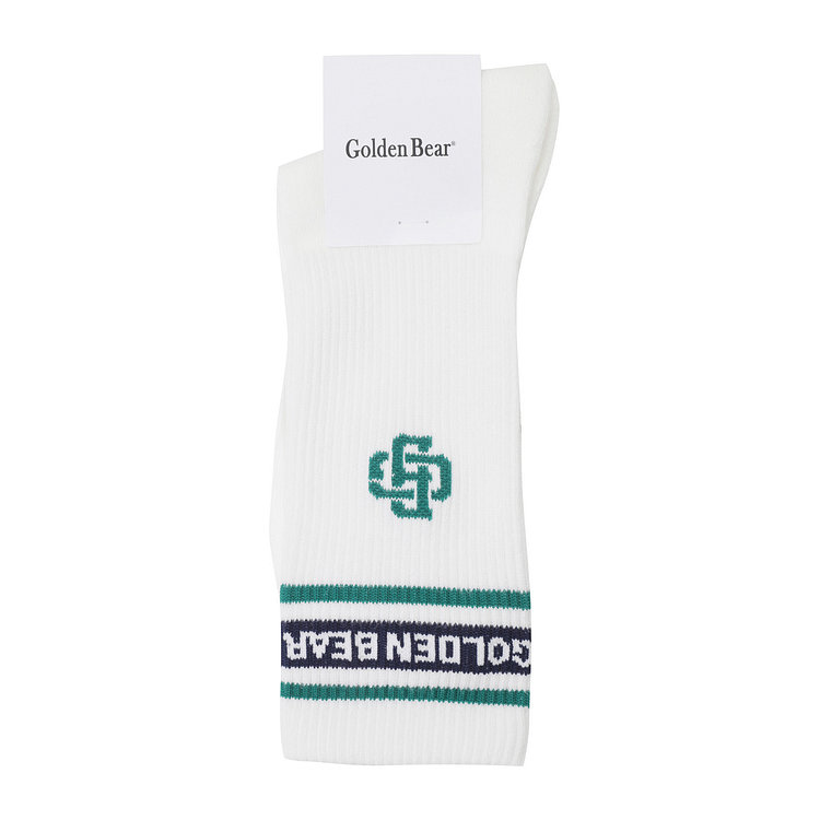 GOLDEN BEAR(골든베어) GB Chain Emblem Socks_G6LAX24071GRX | 신세계V