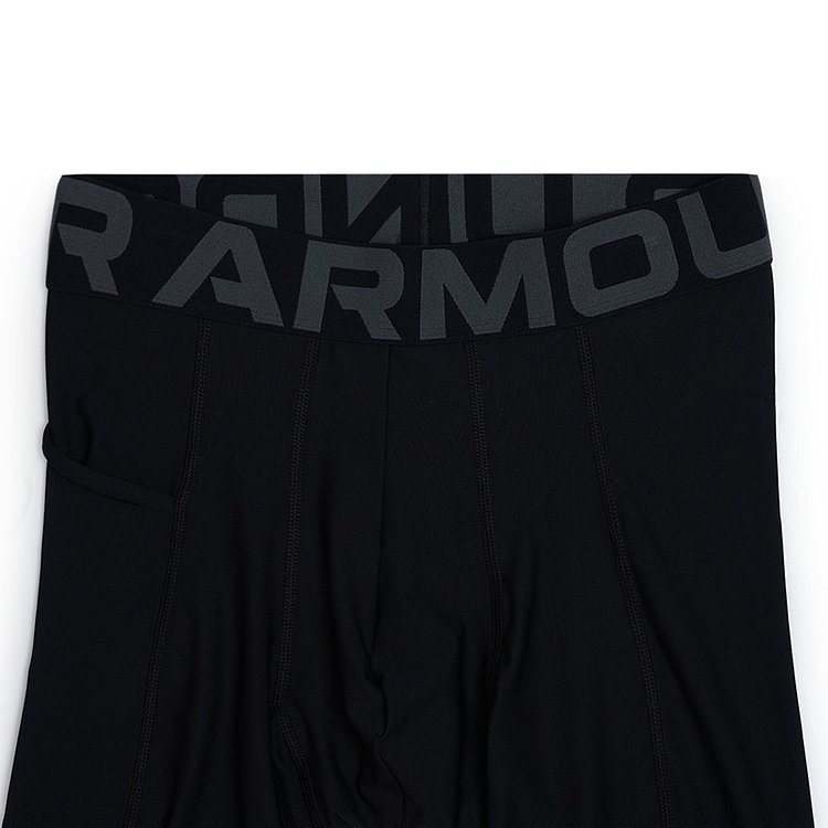 UNDER ARMOUR(언더아머) 언더아머 히트기어 포켓 롱 쇼츠 블랙 1361602-001 | 신세계V