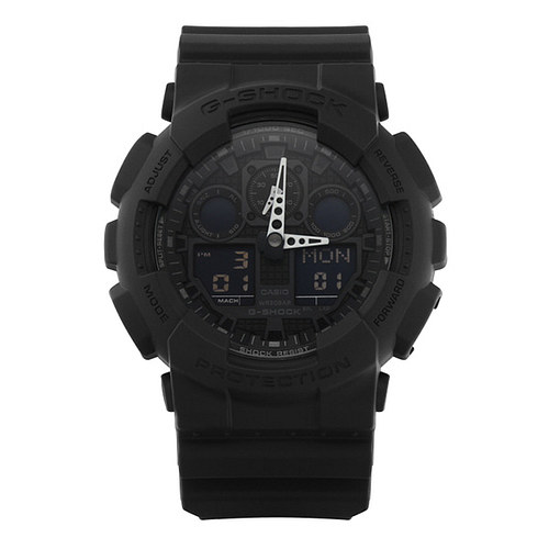 G-SHOCK(지샥) 지샥 GA-100-1A1HDR (GA-100-1A1) 빅페이스 디지털 아날로그 스포츠 군인 남성 우레탄시계 ...