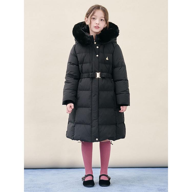 BEANPOLE KIDS(빈폴 키즈) [시즌오프 30%][BEANPOLE KIDS] 여아 프리미엄 덕다운 롱패딩 블랙 ...