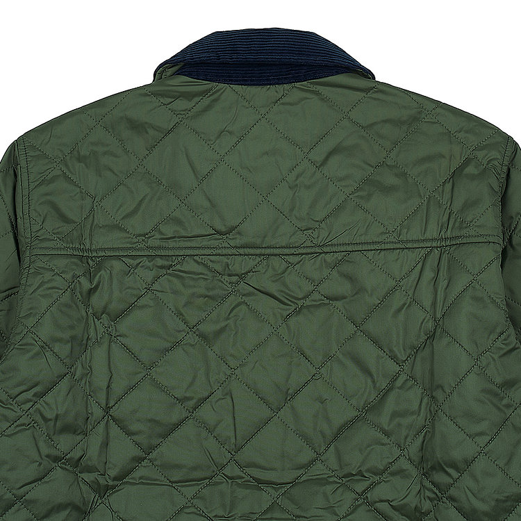 BARBOUR(바버) [바버 X 메종 키츠네] 남성 케닝 퀼팅 자켓 MQU1735 GN73 | 신세계V