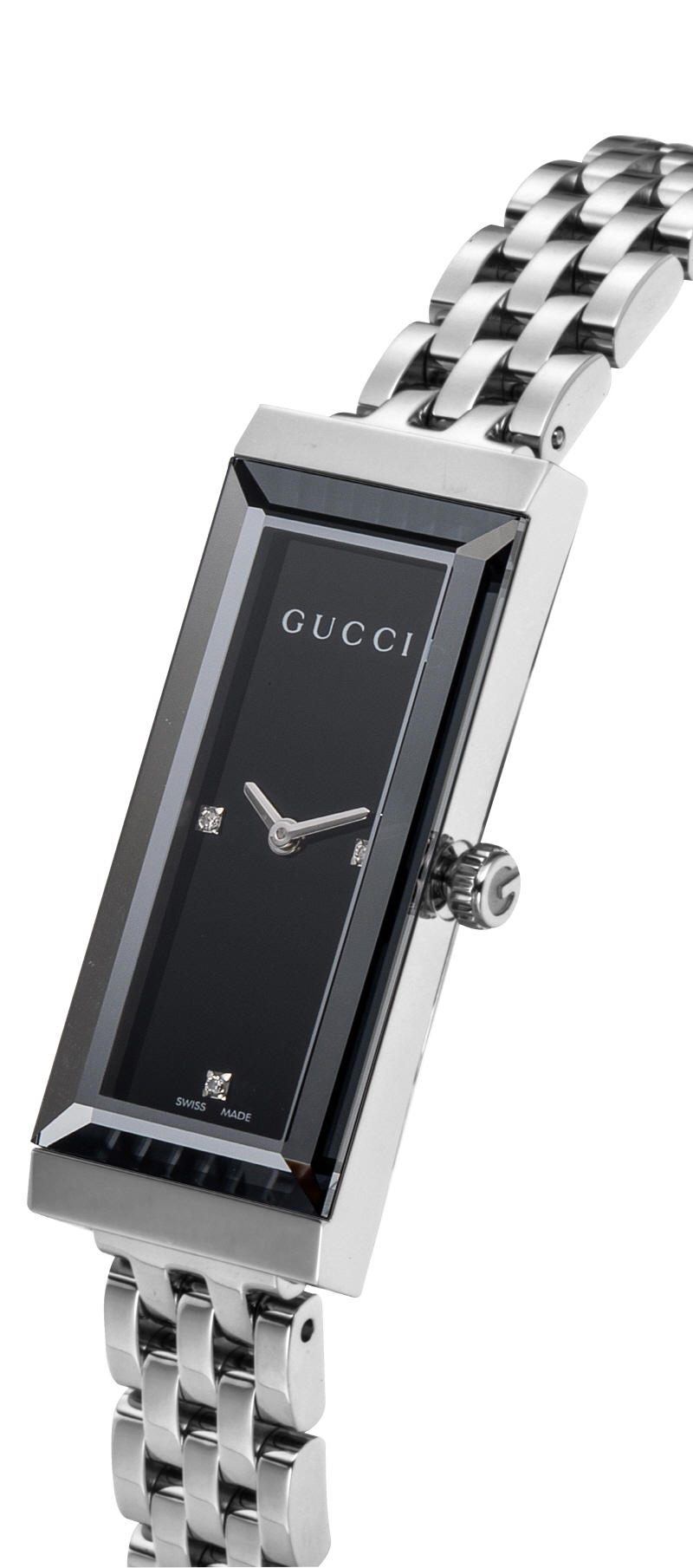 GUCCI(구찌) 구찌 YA127504 (250414 J6AU0 8163) G-프레임 다이아몬드 여성 메탈시계 | 신세계V