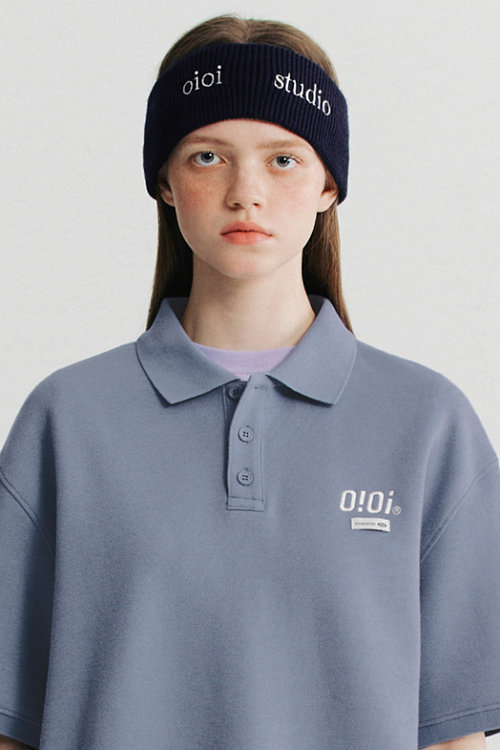 OIOI COLLECTION(오아이오아이 컬렉션) LAYERED LOGO SPORTS HAIRBAND [NAVY] | 신세계V