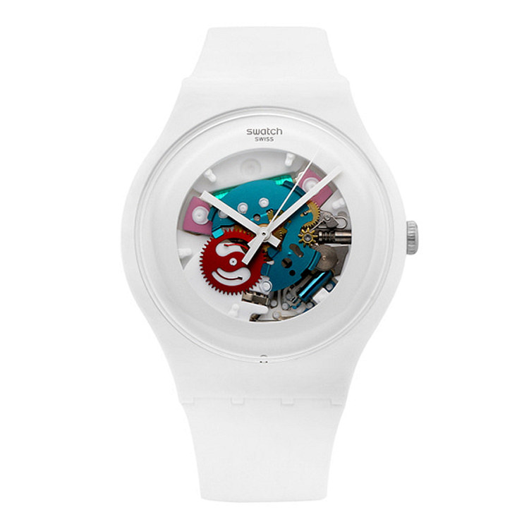 SWATCH(스와치) 스와치 SUOW100 NEW GENT LACQUERED WHITE LACQUERED 남성 우레탄시계 | 신세계V