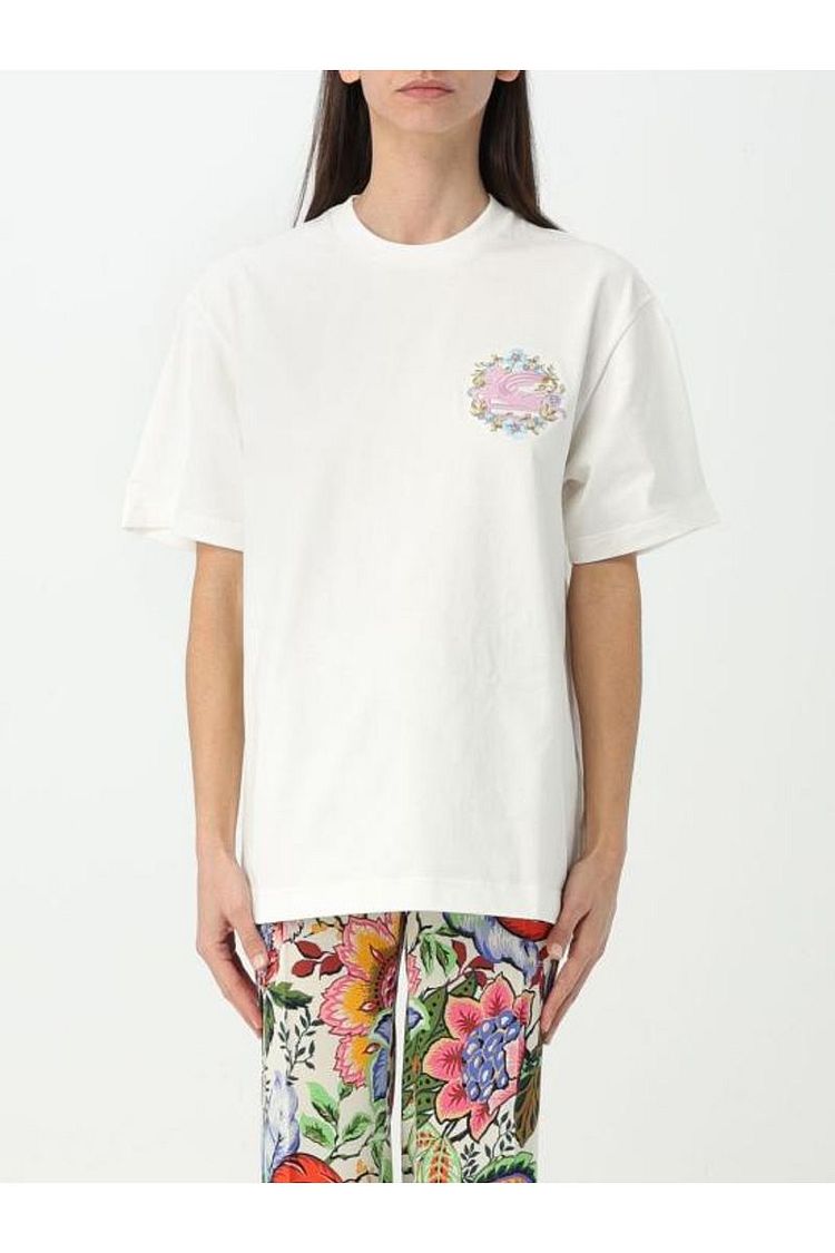 ETRO(에트로) 24SS 에트로 반팔 티셔츠 WRJB0007AC036 W0111 White | 신세계V