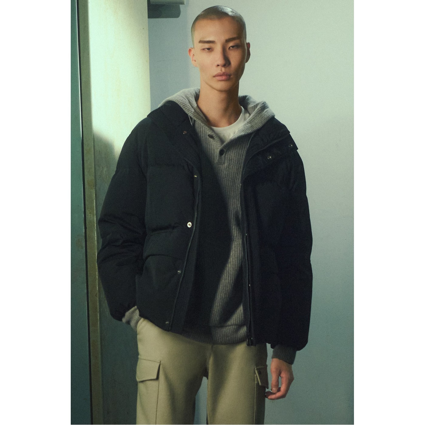 SHIFT.G(시프트지) Quilted Short Puffer Down Jumper Black (GS2938T165) | 신세계V