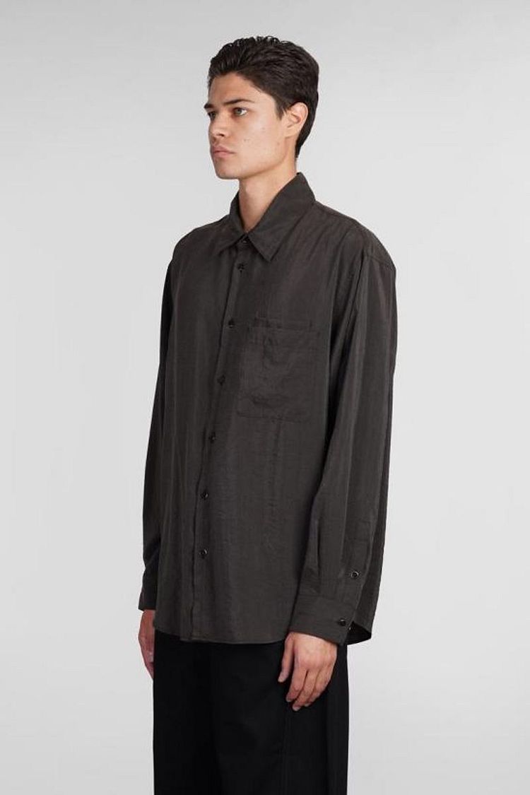 LEMAIRE(르메르) 24FW 르메르 긴팔 셔츠 406044 SH1116LF1308 BROWN | 신세계V