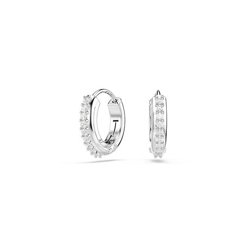 SWAROVSKI(스와로브스키) [스와로브스키/본사정품] Matrix 로듐 미니 후프 귀걸이 5690670 | 신세계V