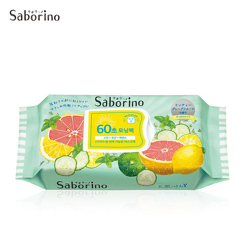 SABORINO(사보리노) [사보리노] 모닝 페이셜 시트 마스크 민티 프레시 32개입 | 신세계V