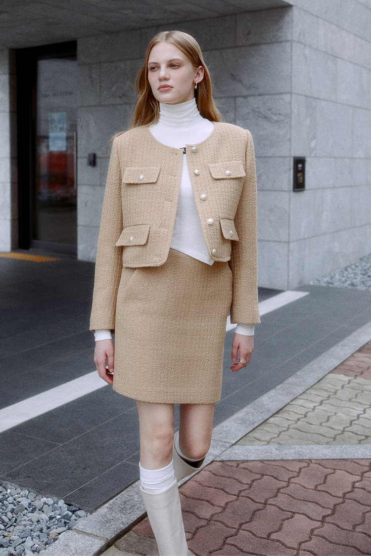 MUSEE(뮤제) ATTITUDE Tweed SET-UP_Beige | 신세계V