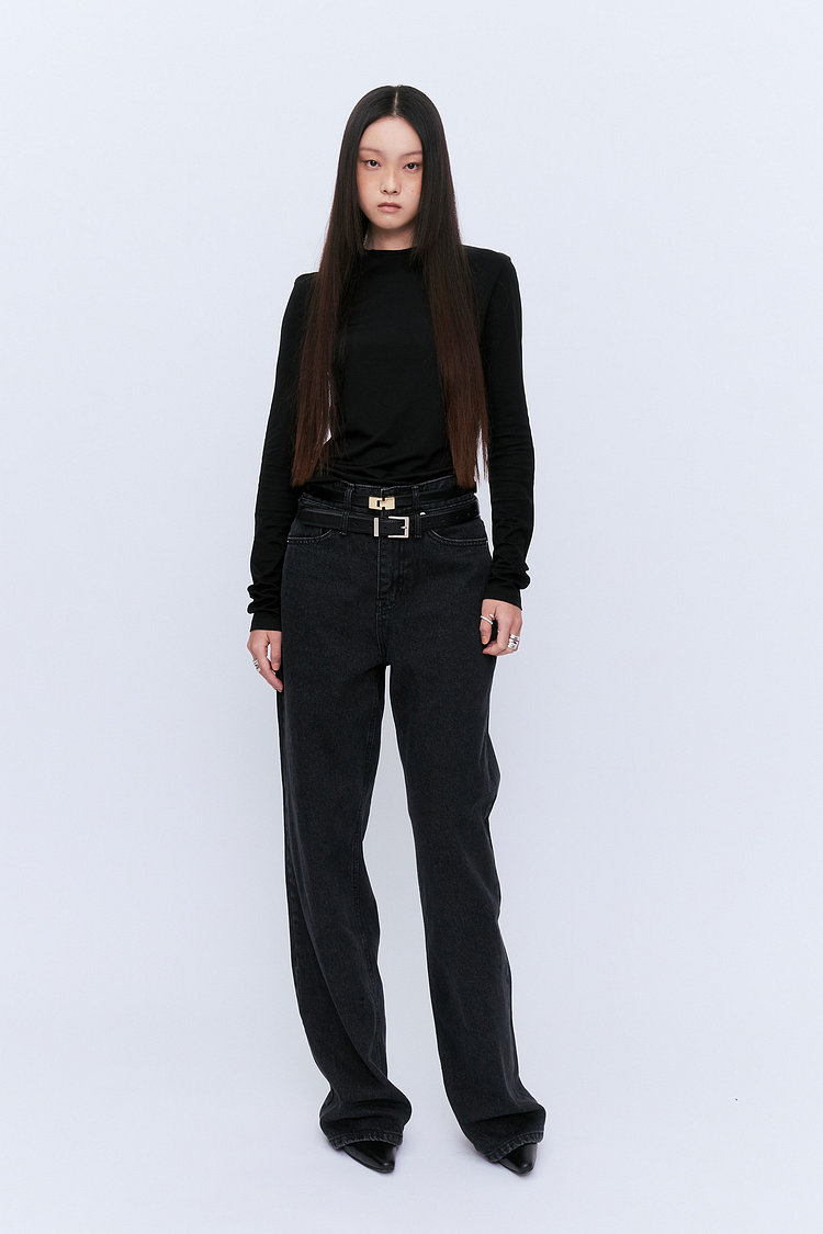 YUJI(유지) BLACK JEANS_black | 신세계V