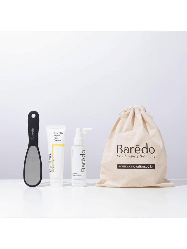 BAREDO(바레도) [바레도] 발 각질 끝장 세트 (풋소프트너1개+풋파일1개+풋크림1개+에코파우치) | 신세계V