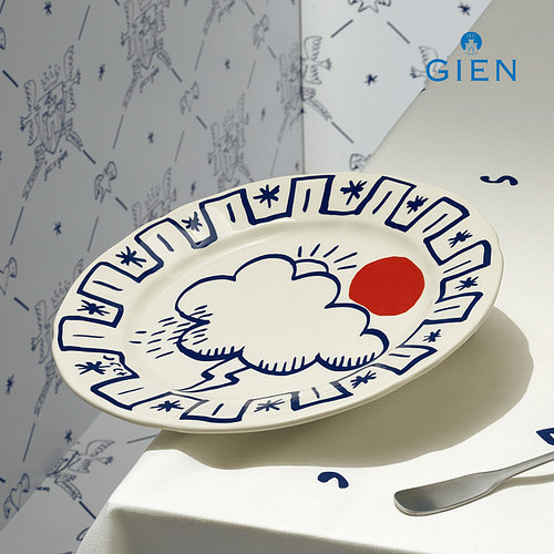GIEN(지앙) [지앙] 랄치펠 센티멘털 디너 접시 클라우드 1p (27cm) | 신세계V