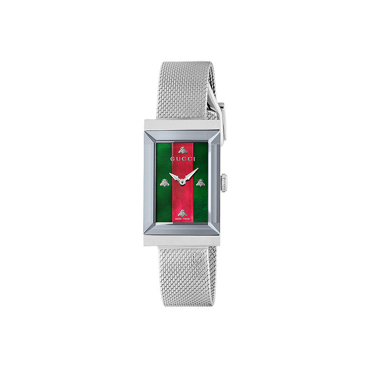 GUCCI(구찌) 구찌 G프레임 크루즈 시그니처 삼색 여성 메탈시계 YA147401 | 신세계V